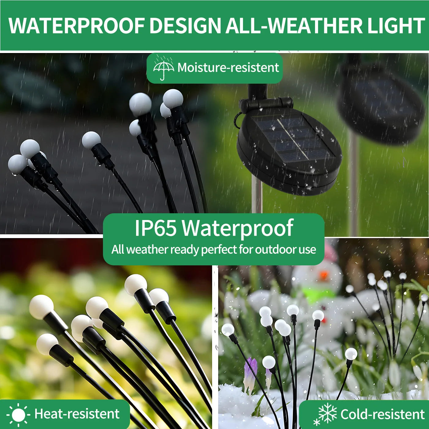8-Head Solar Firefly Lights LED Solar Outdoor Decorative Garden Lights ...