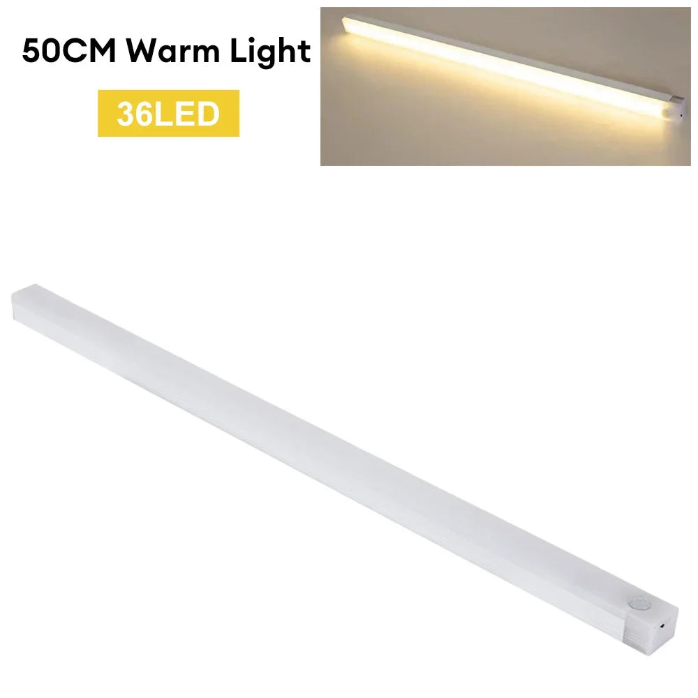 LED Motion Sensor Light Wireless LED Night Light Type C Rechargeable L ...